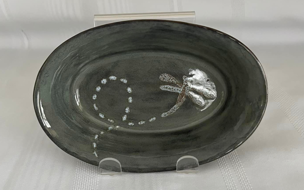 Dragonfly Oval Platter – North End Gallery