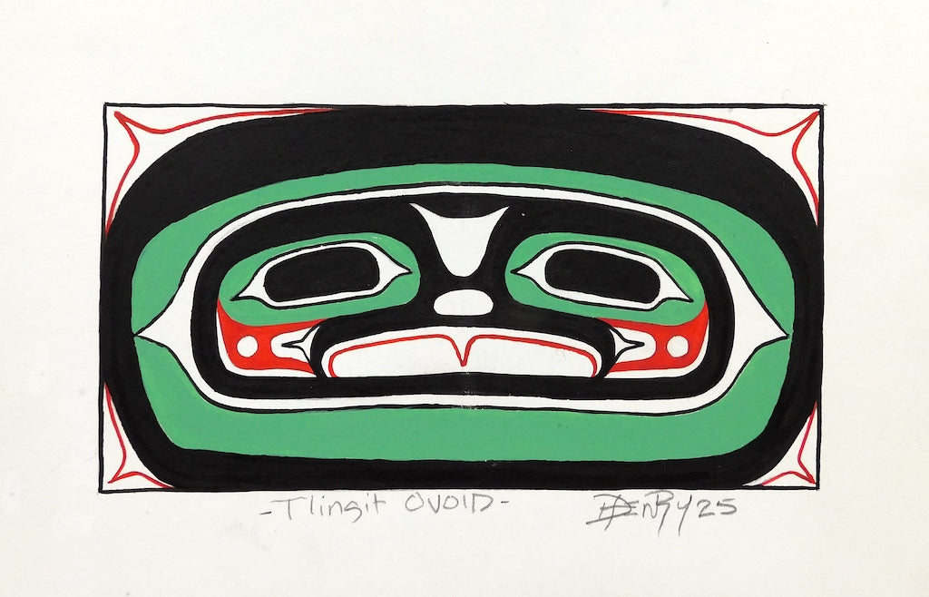 Tlingit Ovoid - Original Painting - Duran Henry – North End Gallery