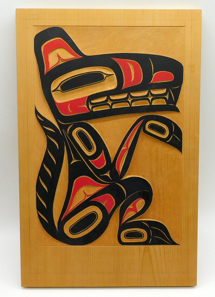 Carved Panel-Wolf – North End Gallery