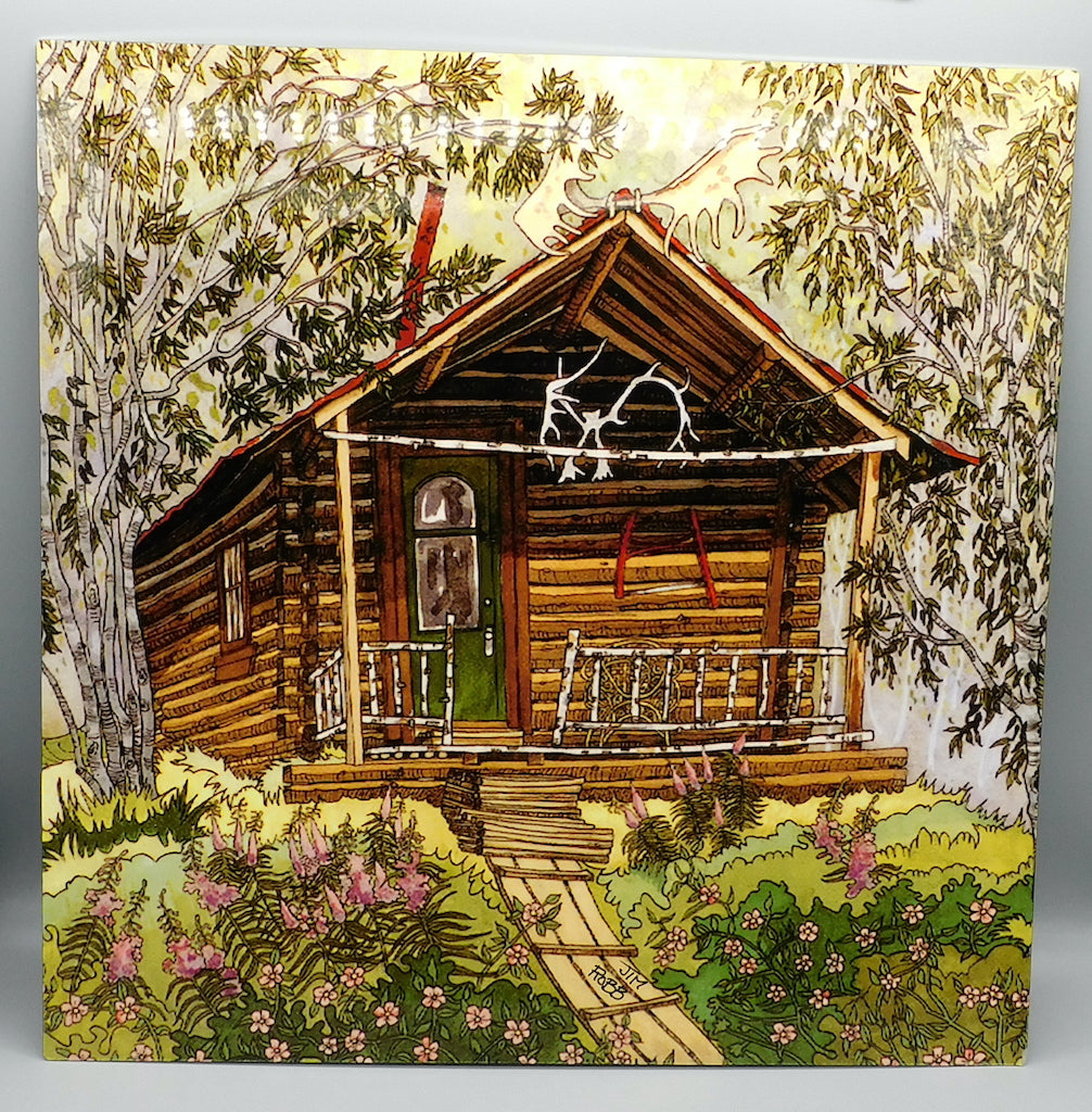 Robert Service Cabin-Summer-Metal 12x12 – North End Gallery