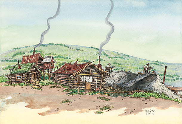 Two Man Mining Company-Original-Framed-Jim Robb – North End Gallery