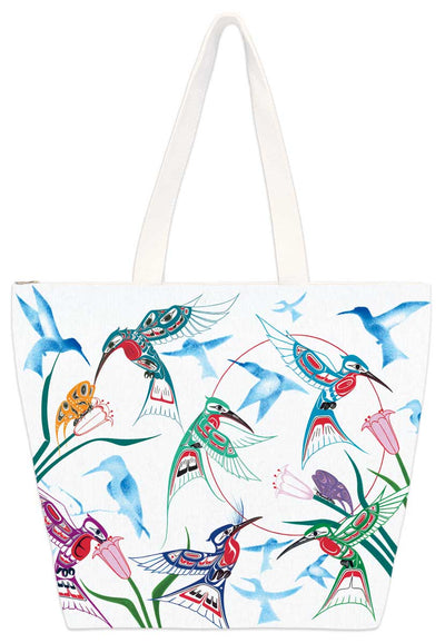 Hummingbirds Shopping Bag - Brandon Gabriel – North End Gallery