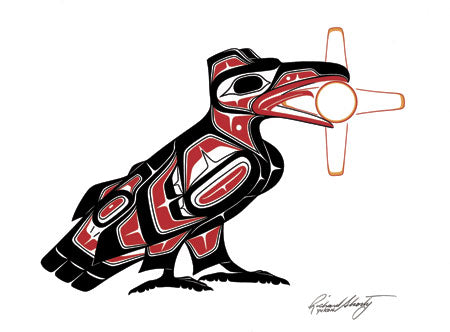 Raven Stealing Sun 11 x 15 – North End Gallery