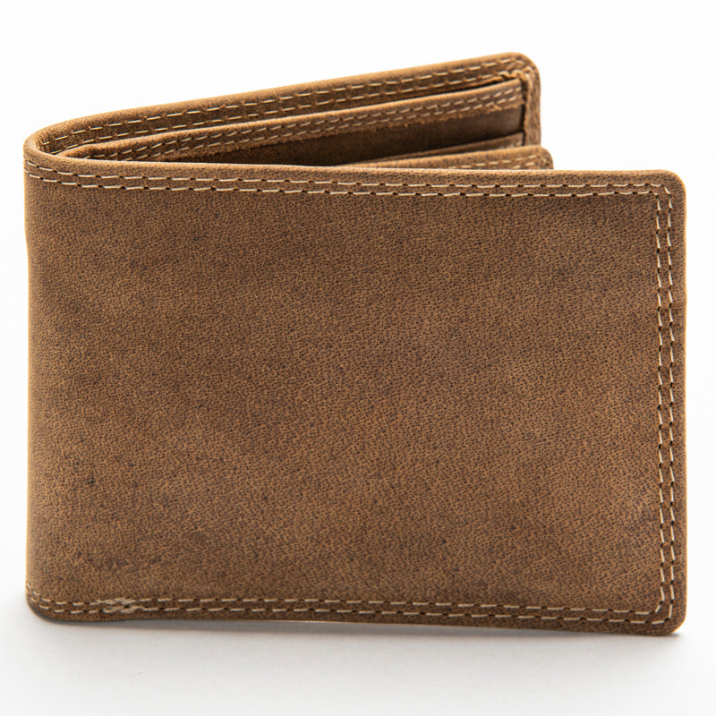 254 Wallet - Hidden Compartment - Bison Leather – North End Gallery