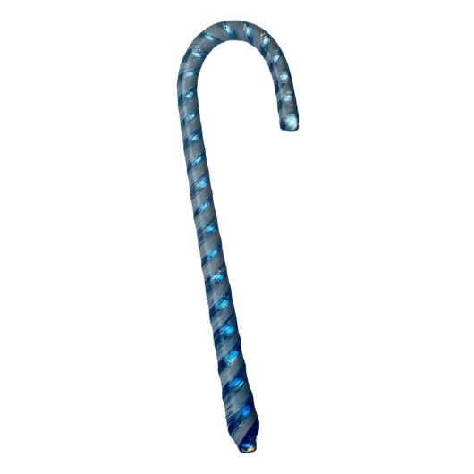 Candy Cane Glass - Blue – North End Gallery