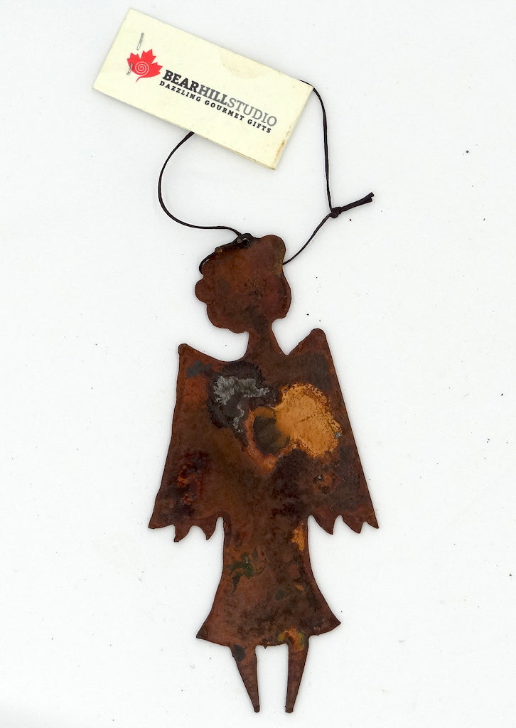 Rusted Metal Angel Ornament – North End Gallery