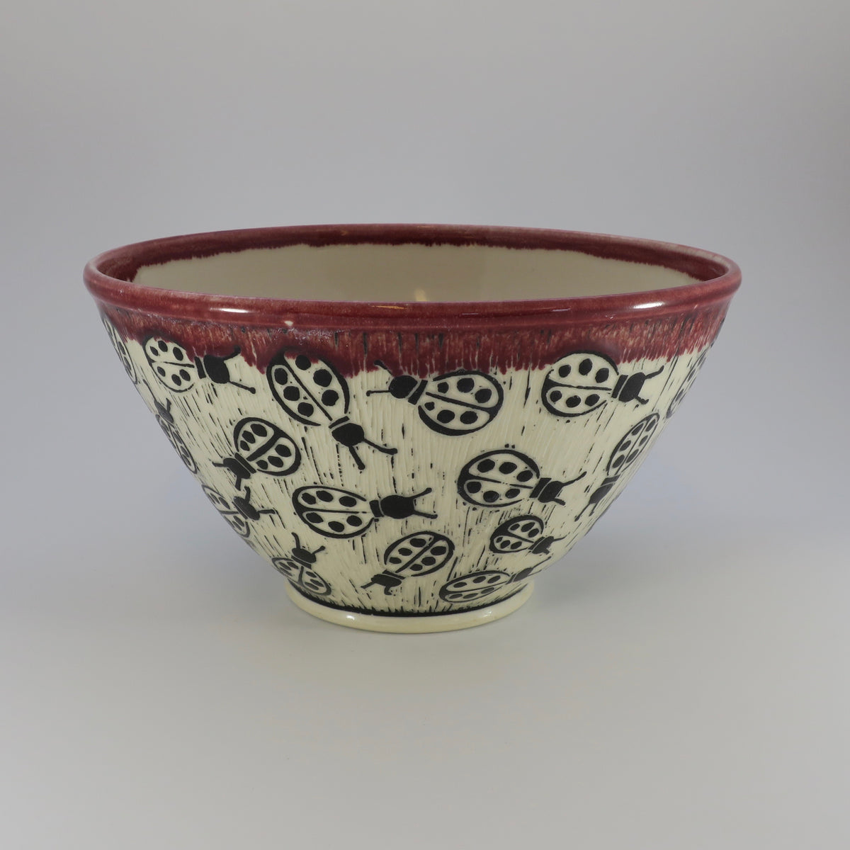 Pottery Bowl - Ladybug - Large – North End Gallery
