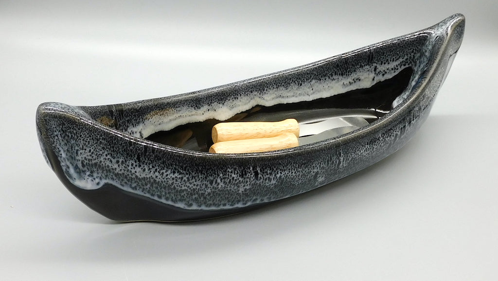 Canoe Dip Pot - Black Diamonds – North End Gallery